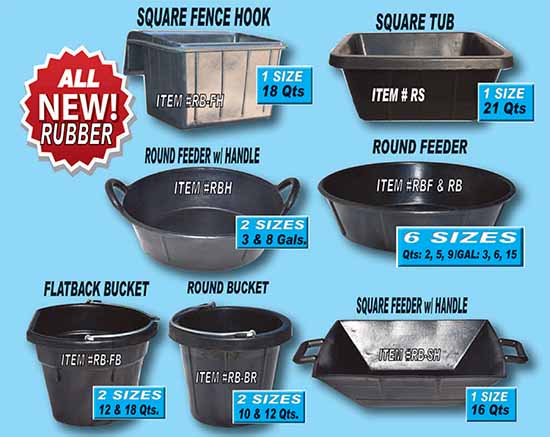 RUBBER TUBS -Tuff Stuff Products